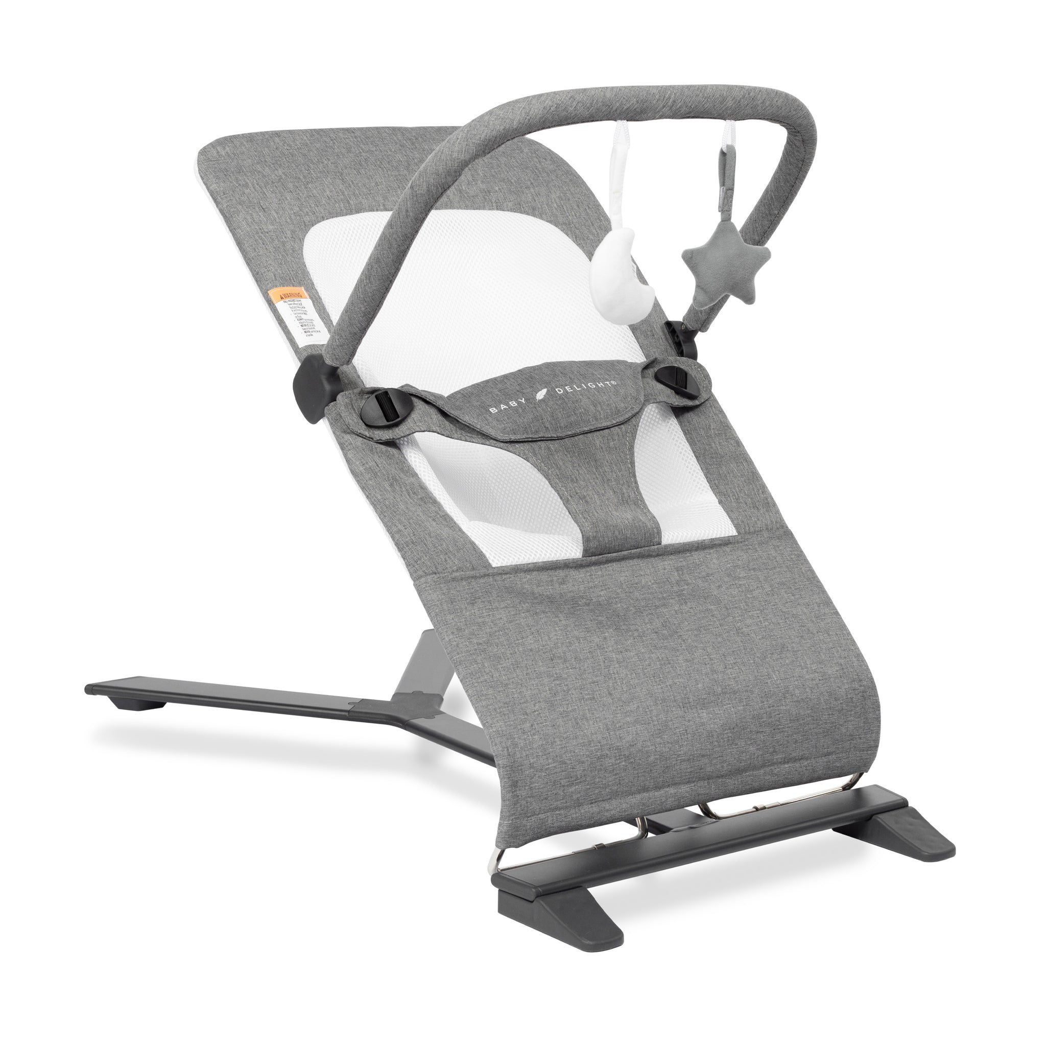Alpine Deluxe Portable Bouncer - Charcoal Tweed