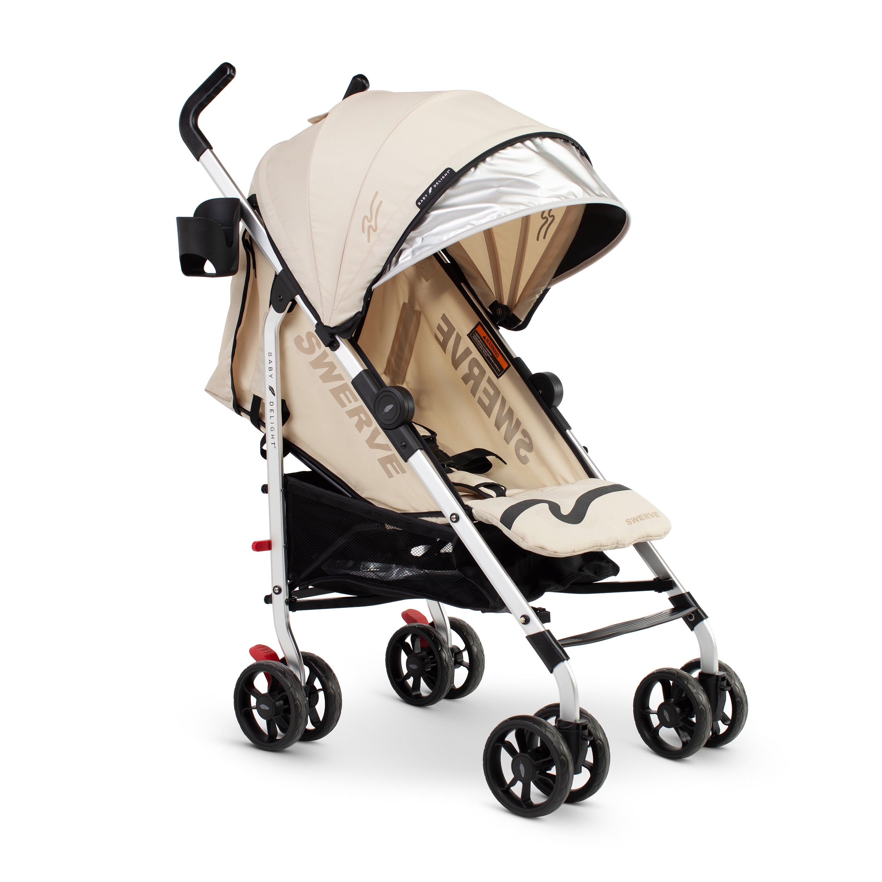 Swerve Convenience Stroller - Tan | Baby Delight