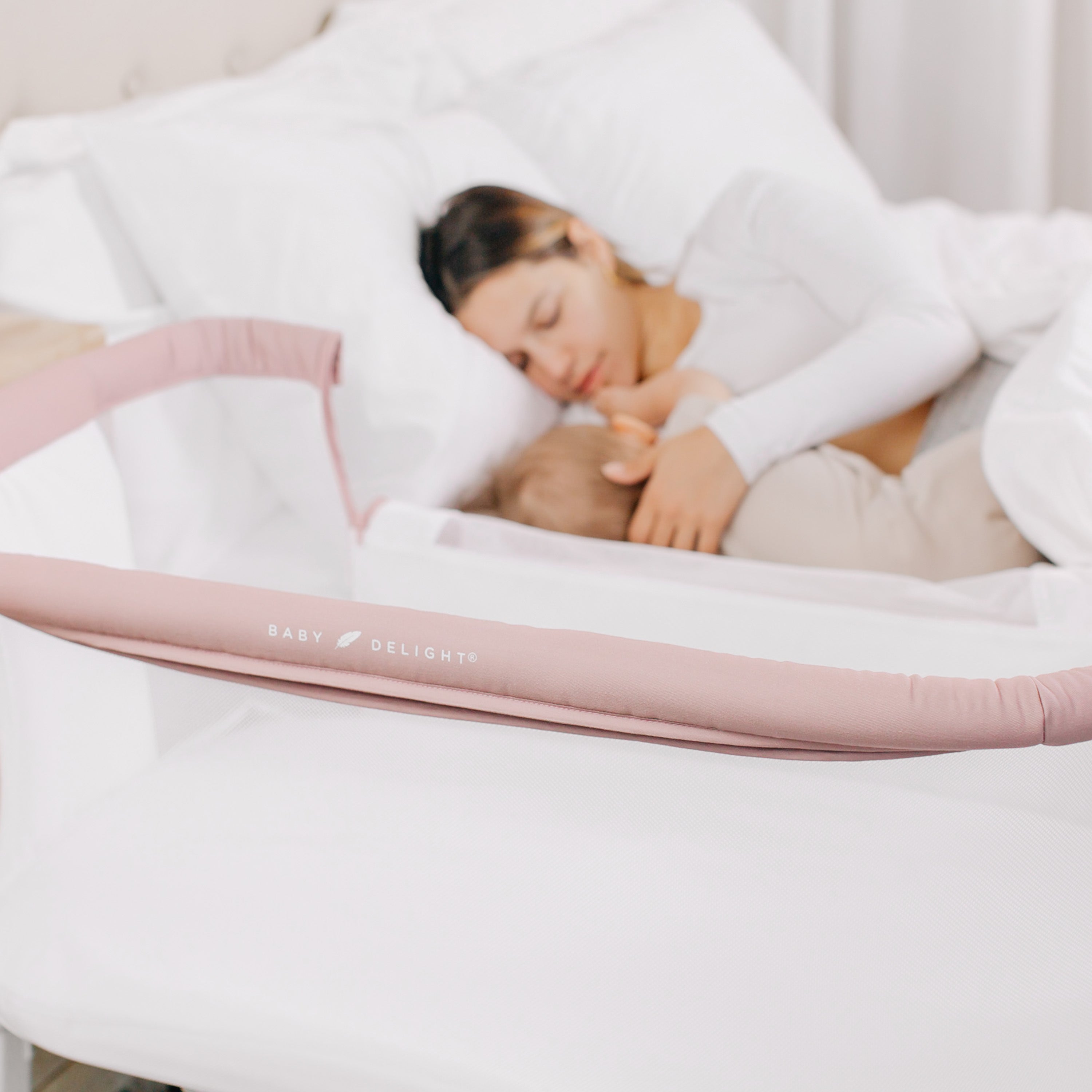Beside Me™ Dreamer Organic Bassinet & Bedside Sleeper - Organic Rose ...